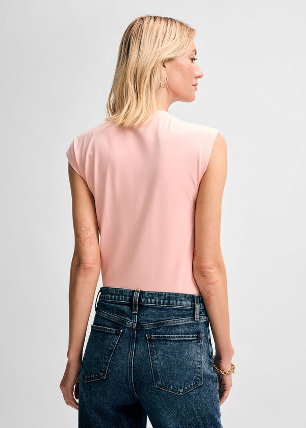 Twist Neck Short Sleeve Tee | Isaac Mizrahi