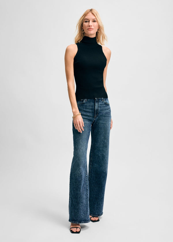 Rib Turtleneck Shell Tank | Isaac Mizrahi